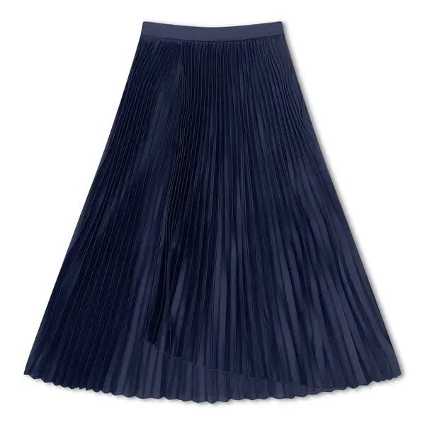 ROCH PEREL Wrap Pleated Midi Skirt
