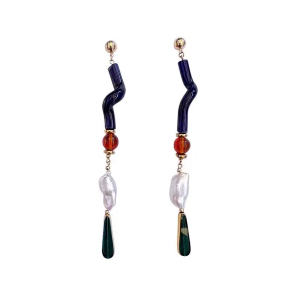 ARACHELI STUDIO Twist Dangle Earrings - Yellow
