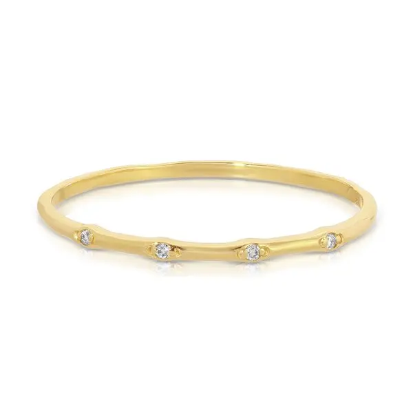 Maya Brenner Designs Four Diamond Fine Ring - Gold