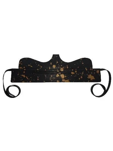 CIRCULAR PATH X Amanda Murray Reversible Cut Out Corset Belt - Black/brown