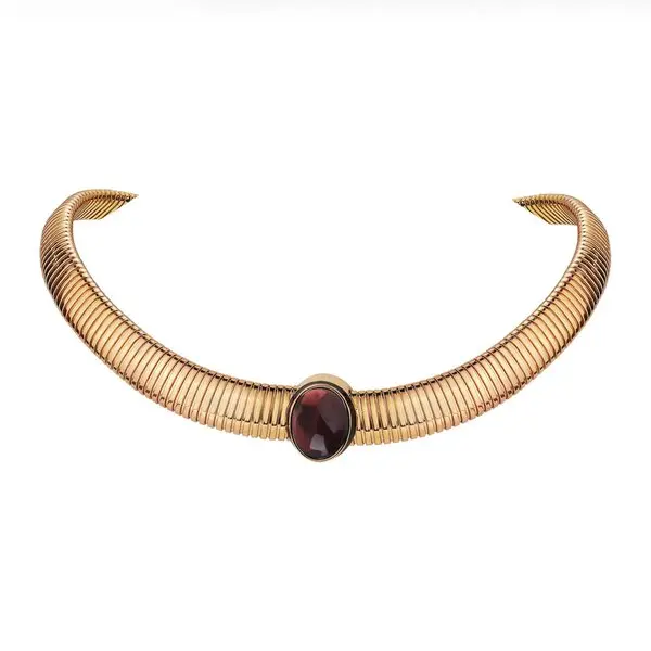 RETRO CHIC Ancient Rome Collection Gladiator Necklace - Yellow