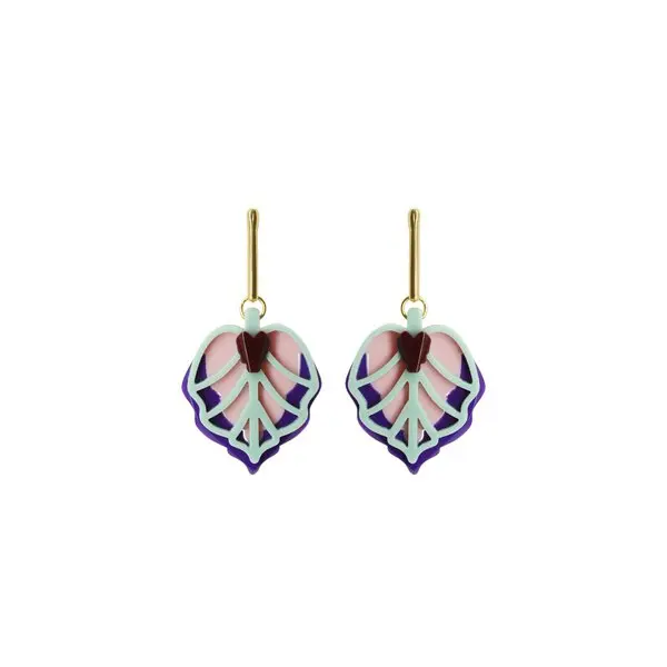 GISSA BICALHO Begonia Pendant Earrings - Pink