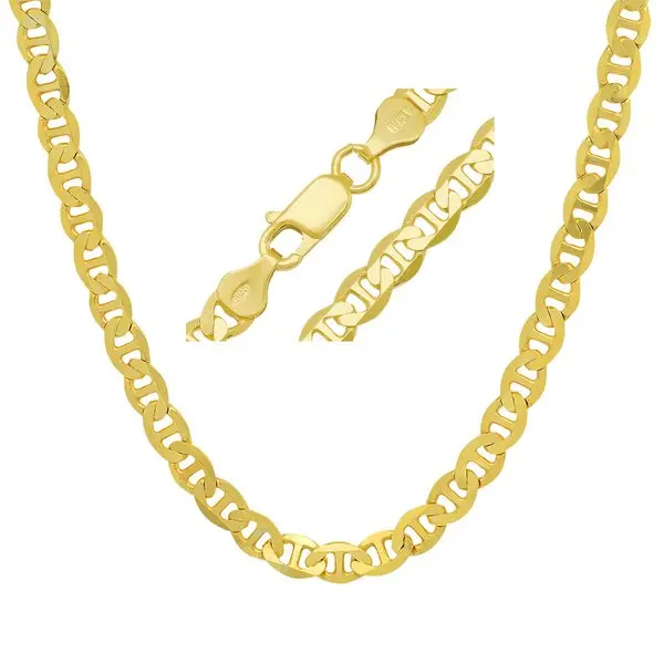 KYLIE HARPER Thick/heavy 5.5mm Italian Gucci/mariner Chain Necklace 22" 24 - Gold