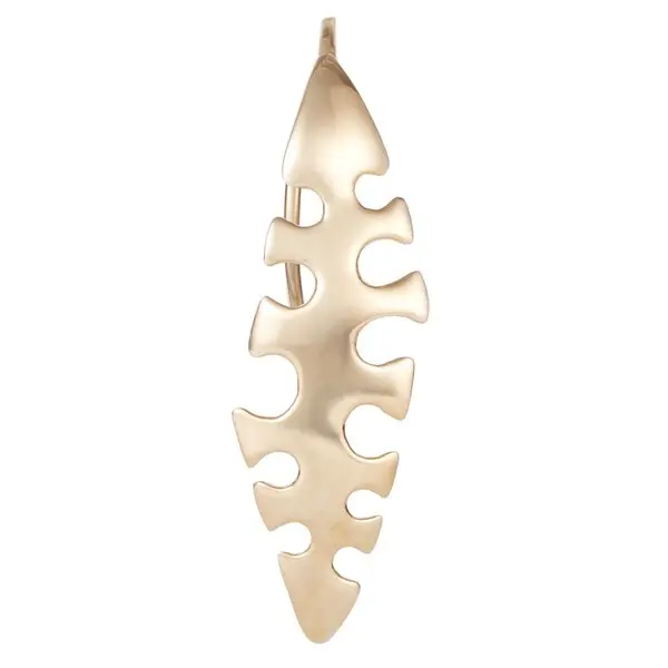 CASTLECLIFF Palm Leaf Ear Cuff - Gold