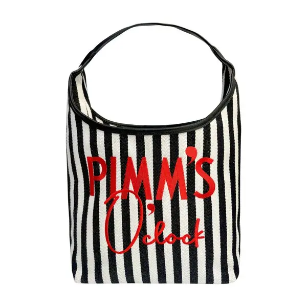 LILLY LOVES Pimms O'clock Bucket Bag - Black/red