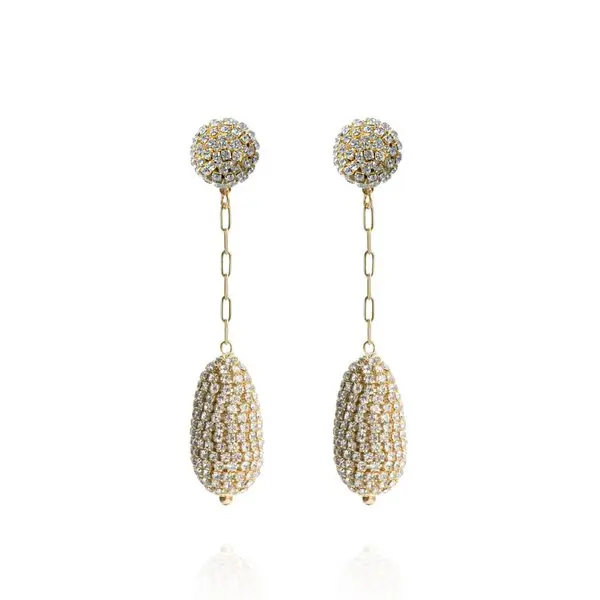SAULE LABEL Marcelle Short Drop Earrings - Gold