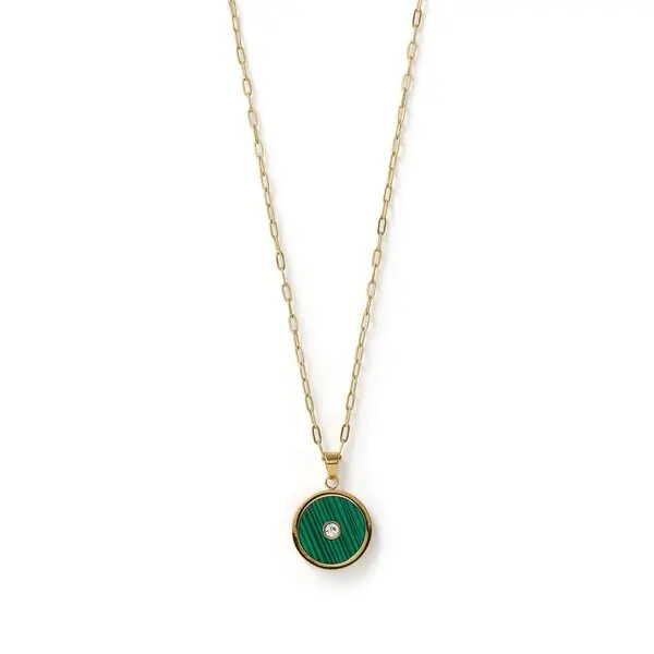 ARMS OF EVE Koda Malachite Pendant Necklace - Green