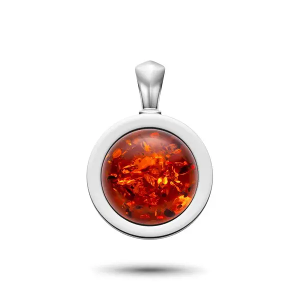 RAHUL PATEL COLLECTION Genesis Amber Amulet - Silver/yellow