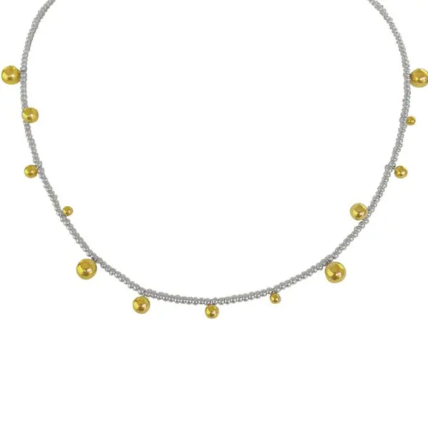 EYECONIC BY SAMAR AJRAM Mixed Metal Chain Necklace - Silver/gold
