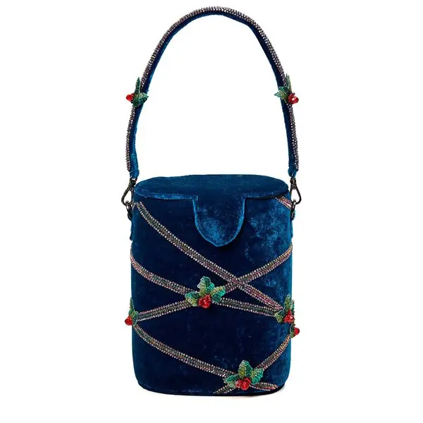 SIMITRI Knotty Or Nice Bucket Bag - Blue/green