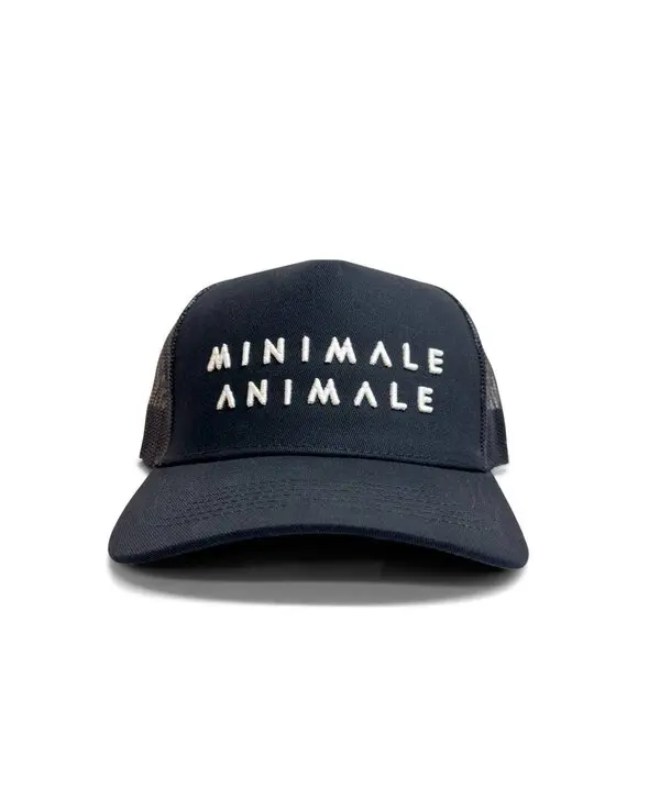 MINIMALE ANIMALE Sun Tease Mesh Trucker Cap With Logo - Black