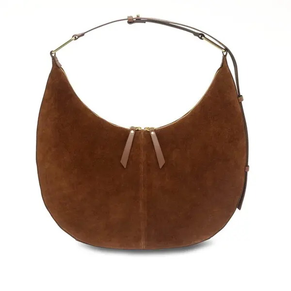 APATCHY LONDON Nora Suede Shoulder Bag - Brown