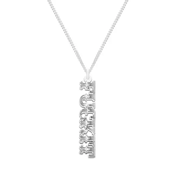 CARTERGORE Sterling Word Pendant Necklace - Silver