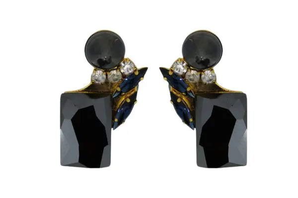 VICKISARGE Saint-remy Stud Earrings - Black