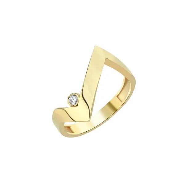 DIME TRIBE 14k Ring With Diamond