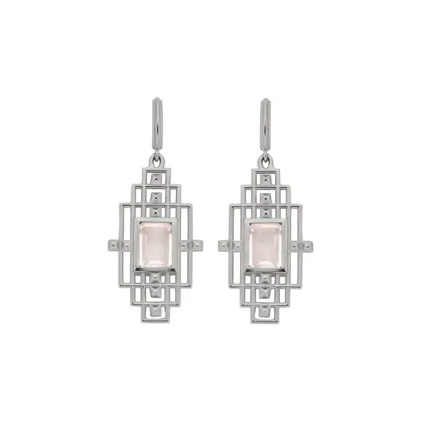 ZOË & MORGAN Pink / Silver Bliss Earrings - Pink/silver