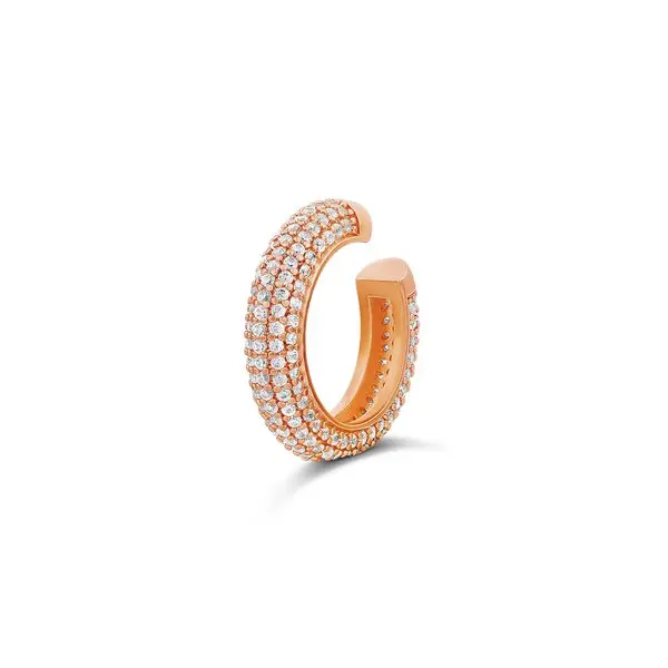 SHYMI Pave Ear Cuff - Rose Gold