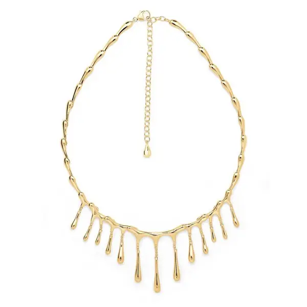 LUCY QUARTERMAINE Short Multi Drop Vermeil Necklace - Gold