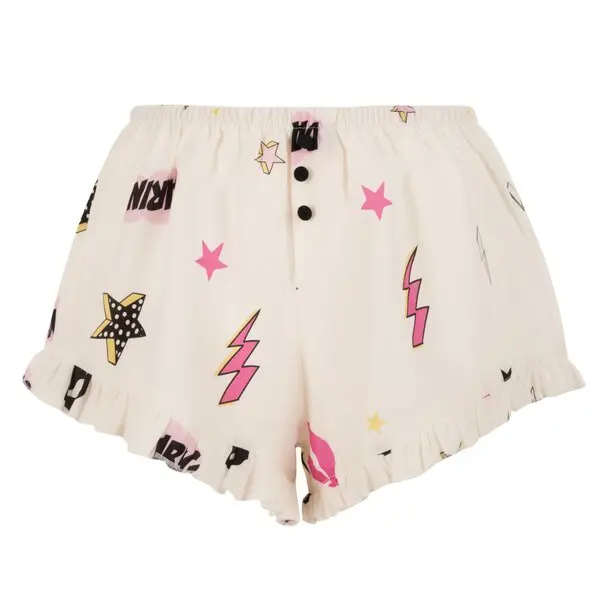 FAVETTE The Fragile Like A Bomb Printed Shorts