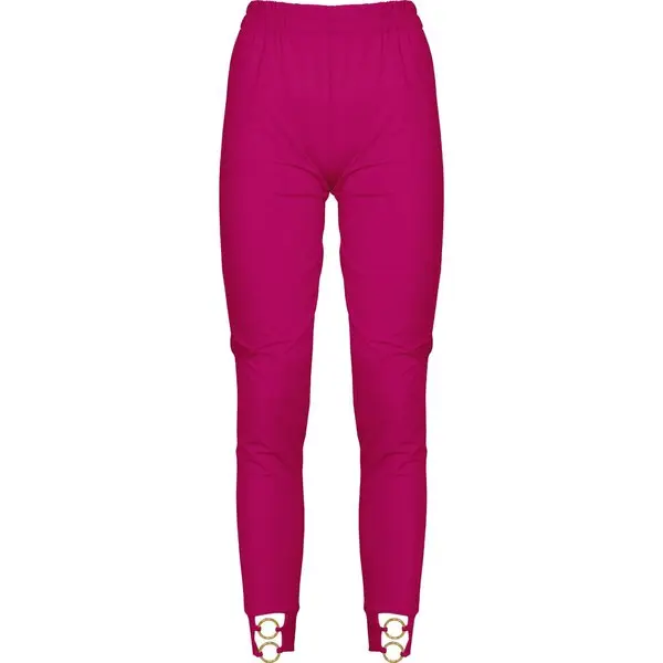 ANTONINIAS Sistine Track Pants With Golden Ring Details - Pink