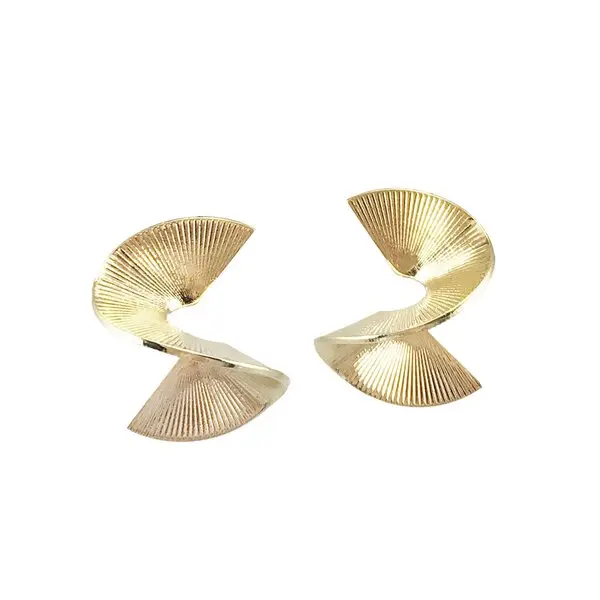 BIKO Solarwave Stud Earrings - Gold