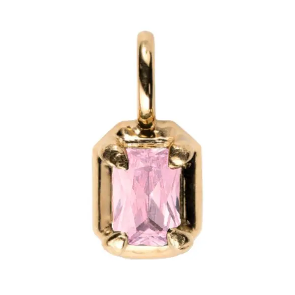 BELINDA JEWELZ Tourmaline Birthstone Charm - Pink
