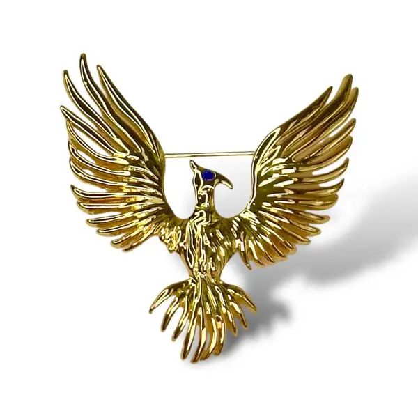 JAGGED HALO JEWELRY Phoenix Brooch - Gold