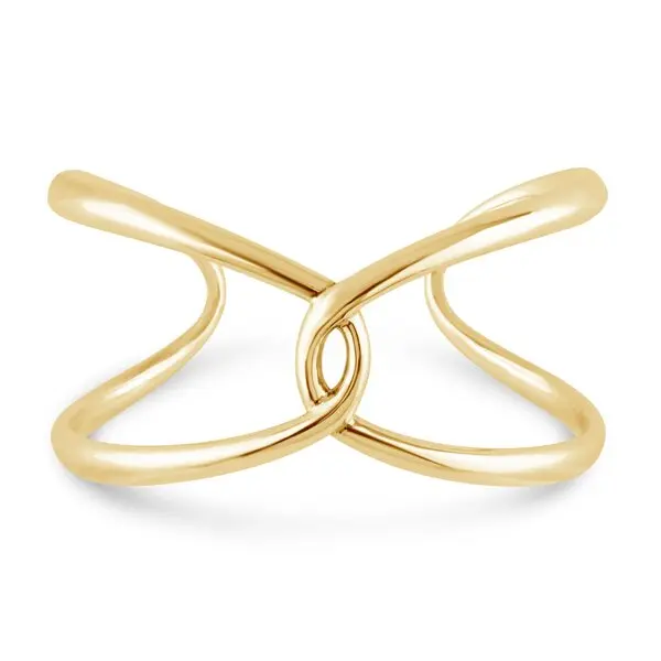 DINNY HALL Twist Gold Open Cuff - Gold/yellow