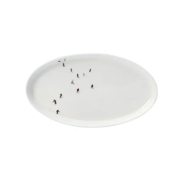 DEDE JOHNSTON Skier Oval Dish