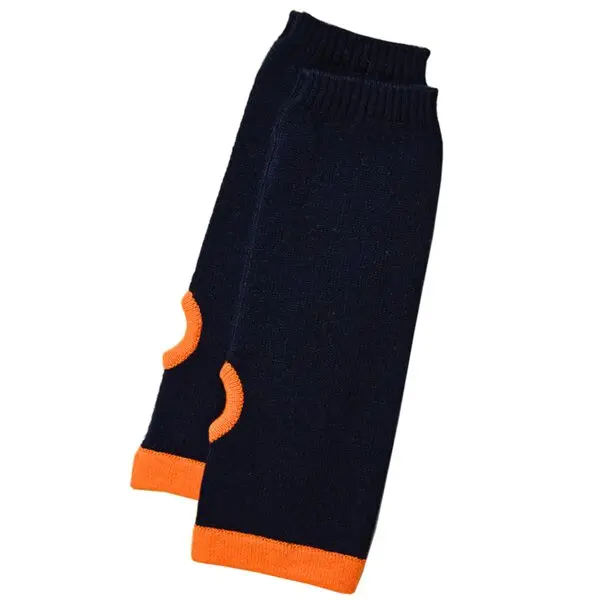 COVE Cashmere Fingerless Knitted Gloves - Blue