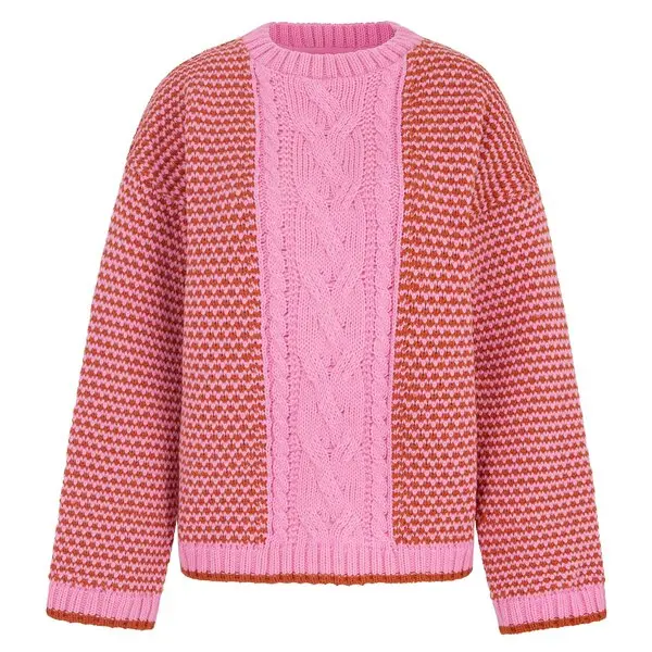 CARA & THE SKY Frankie Cable Crew Neck Jumper