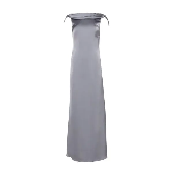 FOREVER YOUNG THE LABEL Nikki Backless Satin Maxi Dress