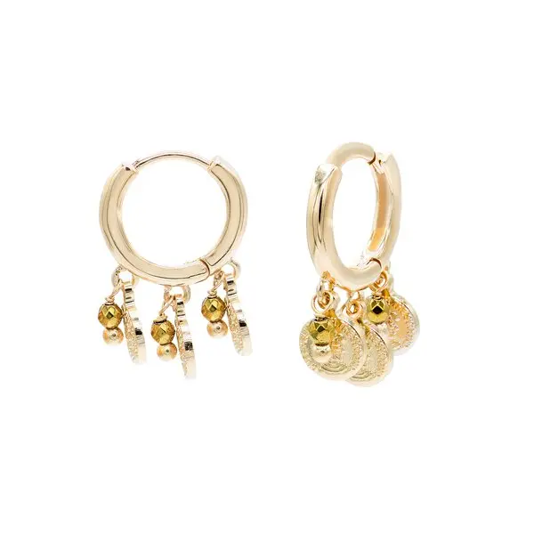 MARCIA MORAN Zola Huggie Earrings - Gold