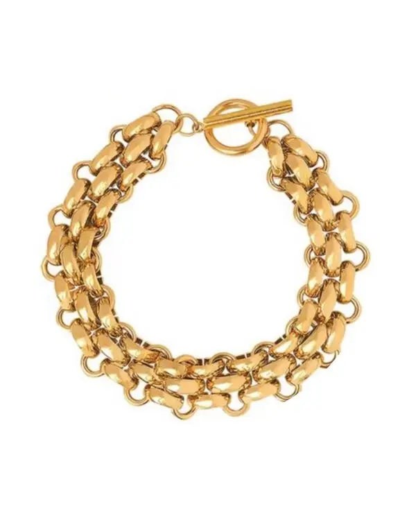 CRYSTALS AND CO Link Bracelet - Gold