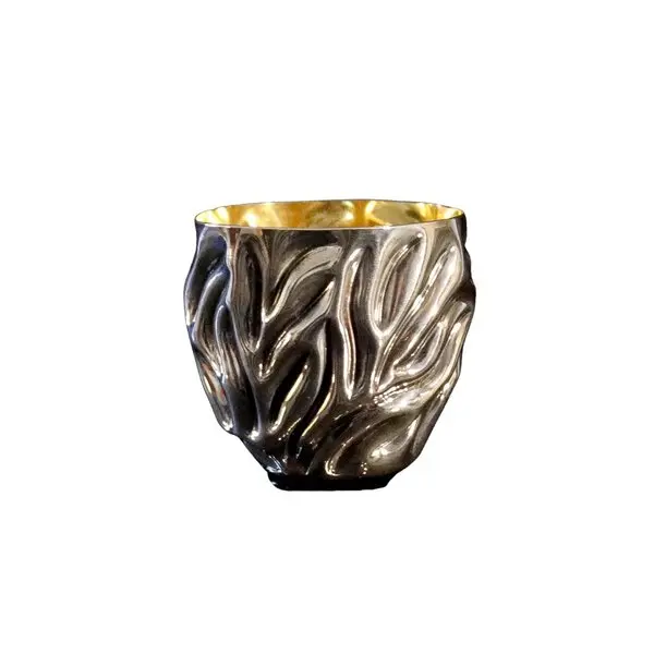 ANATOLIACRAFT Handmade Mn Chased Copper Mug Tumbler, One Of A Kind Collection - Brown