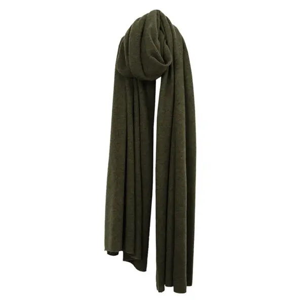 COVE Lola Olive Cashmere Travel Wrap - Green
