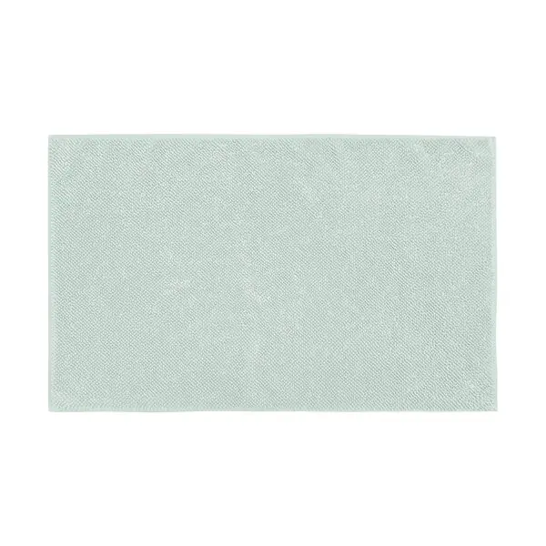 MISONA Loop Organic Cotton Bath Mat Duck Egg - Blue