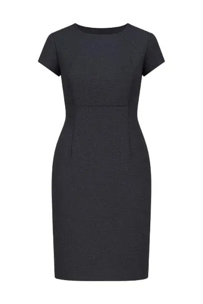 CONQUISTA Tailored Short Sleeve Sheath Dress