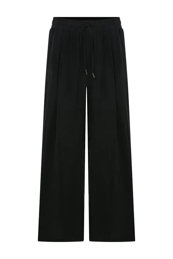 JE TE VEUX Sun Down Vice Drawstring Pants - Black