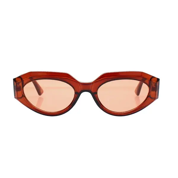 REALITY EYEWEAR Hexagonal Frame Sunglasses - Red