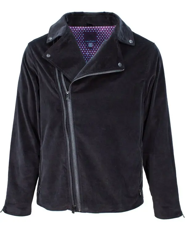 LORDS OF HARLECH Rocky Biker Jacket - Black