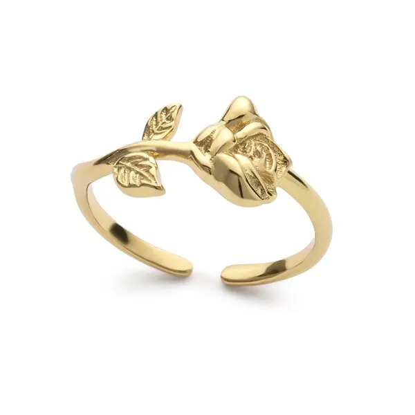 ELK & BLOOM Rose Band Ring - Gold