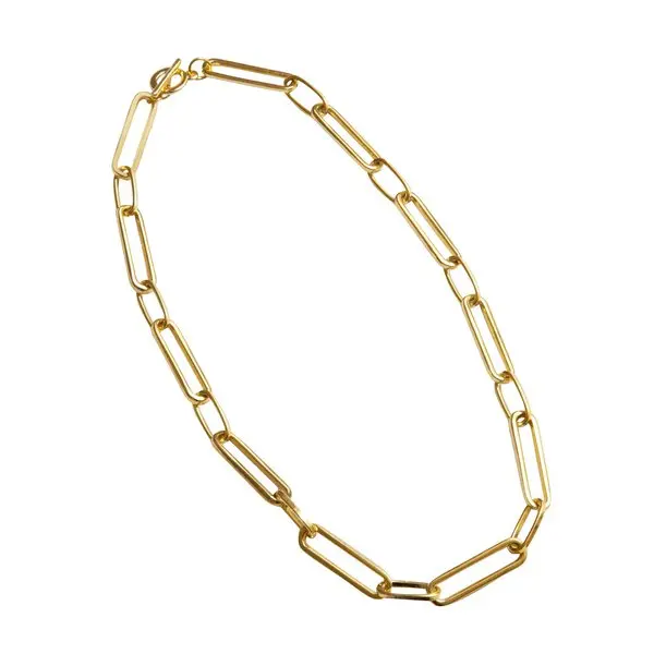 OUTOFOFFICE Paperclip Chain Necklace - Gold
