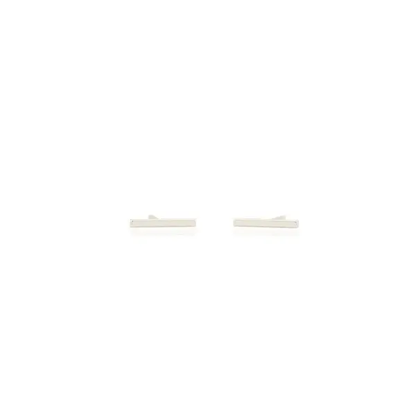 Kris Nations Bar Dash Stud Earrings - Silver