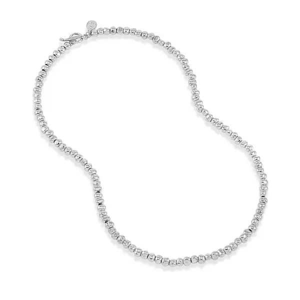 DOWER & HALL Chunky Signature Nugget Necklace In Sterling - Silver