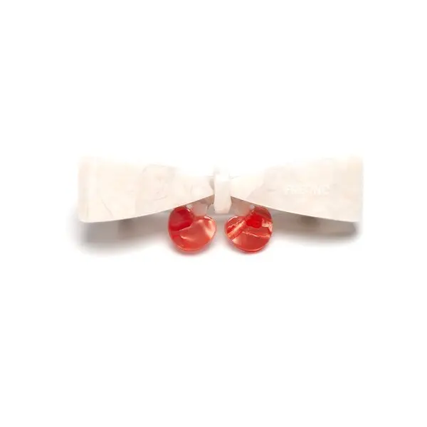 FREQNC ATELIER Ma Chérie Cherry Barrette - White