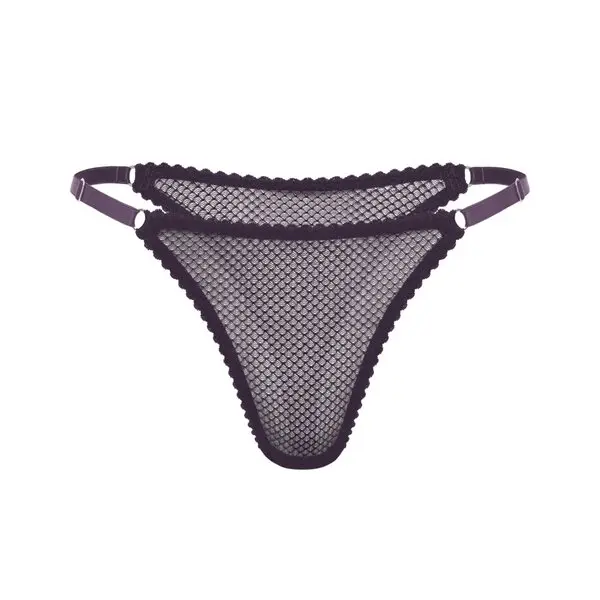 DARILY UNDERWEAR Adjustable String Panties Plum - Purple