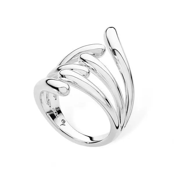 LUCY QUARTERMAINE Sterling Six Drop Ring - Silver