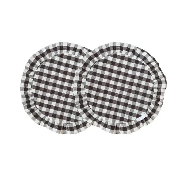 CLUB CARLOTTA TABLEWARE Gingham Darcy Placemats Set Of Two