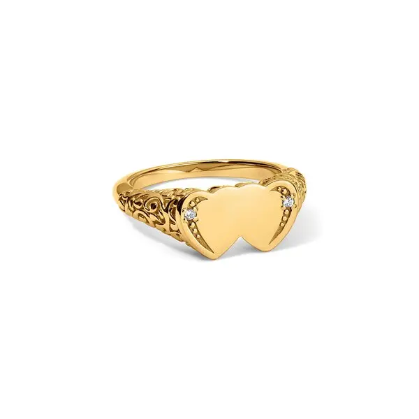 DÉCLARER Victorian Varsity Vermeil Ring - Gold